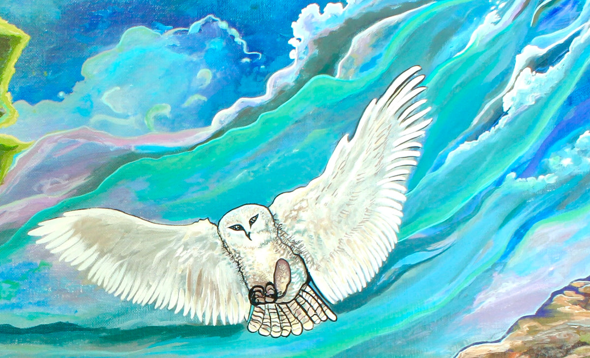 'One FOwl Swoop' canvas Print – Kataraina Koroheke Fine Art